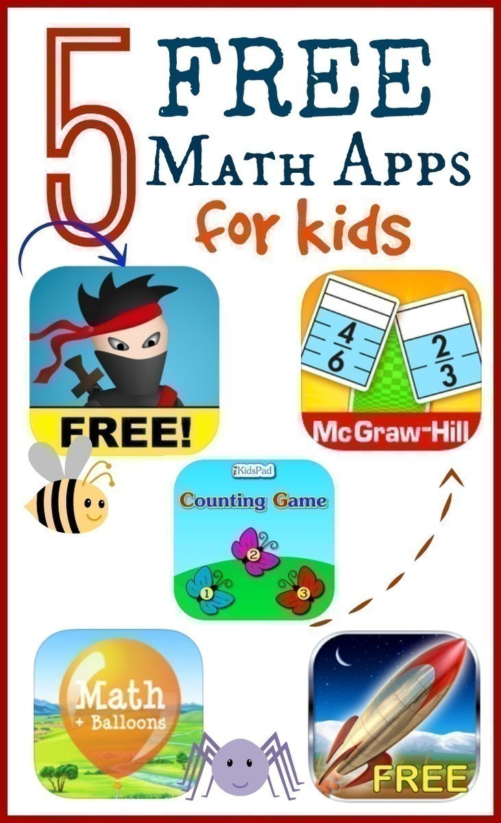 5 FREE Math Apps For Kids