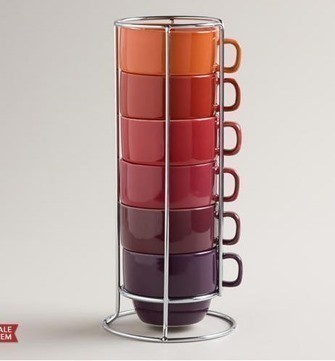 World Market: Set of 6 Stacking Mugs just $8.77 Shipped (Great Gift ...