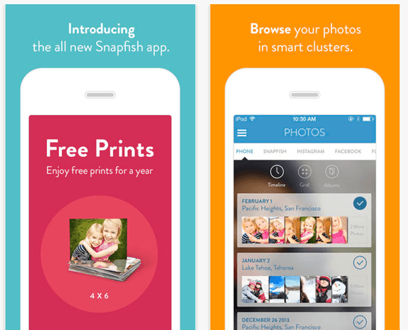 Snapfish Mobile App: 100 FREE 4x6 Prints Each Month