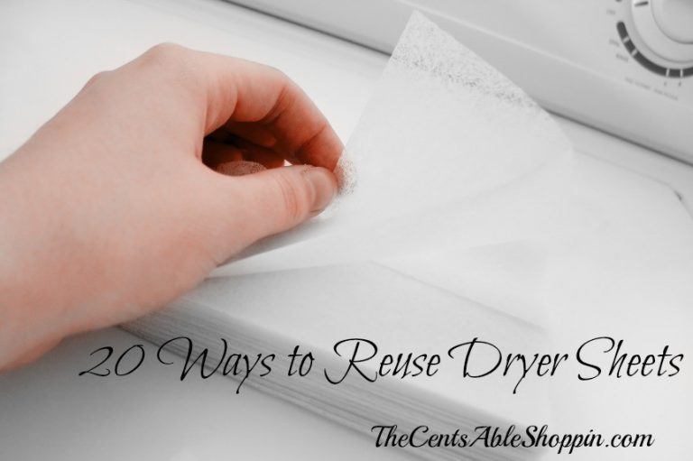Used Dryer Sheets | 20 Household Uses {with Printable} | The CentsAble ...