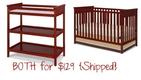 Delta Cherry Crib AND Bonus Changing Table $129 {Shipped} -- reg. $220!