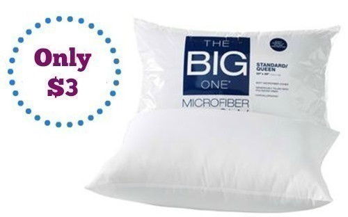 Kohl's: The Big One Microfiber Pillow just $3 | The CentsAble Shoppin