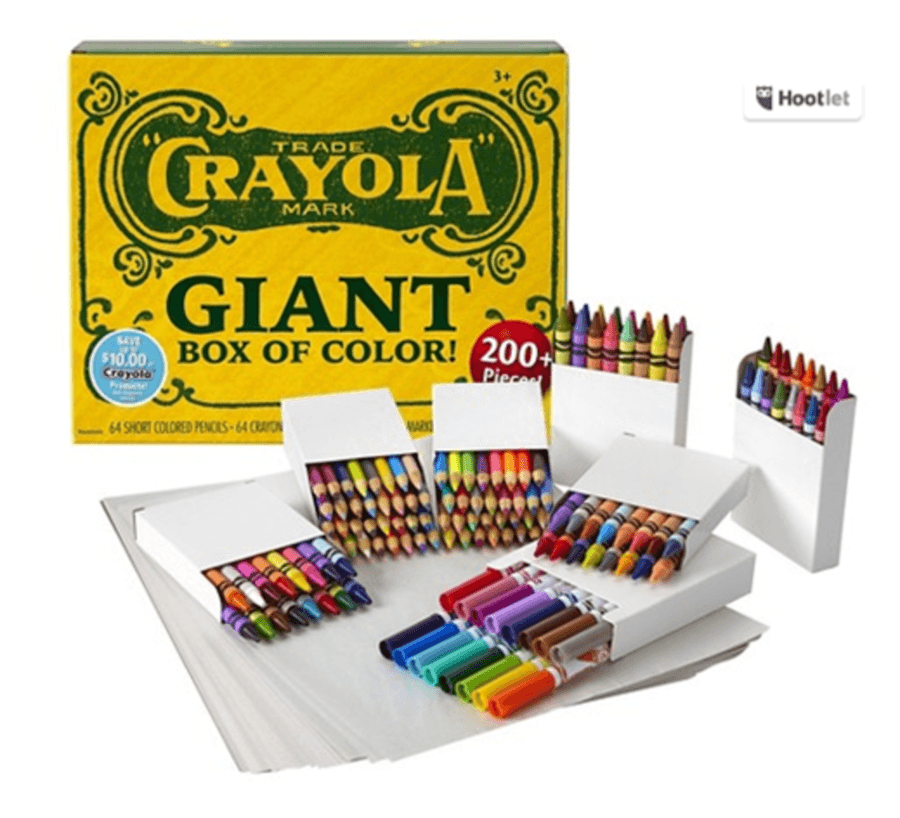 Target: Crayola 200 Piece Vintage Giant Box of Color just $7.20 + Free ...