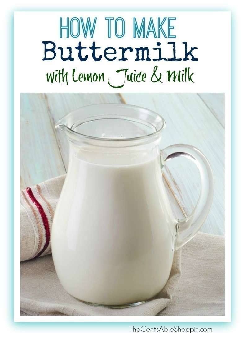 Buttermilk Substitute - How to Make your Own Buttermilk | The CentsAble ... Buttermilk Substitute - How to Make your Own Buttermilk | The CentsAble ...
