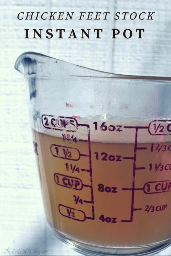 Instant Pot Chicken Feet Stock | The CentsAble Shoppin