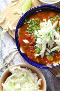 Vegetarian Posole with Frijoles and Hominy | The CentsAble Shoppin