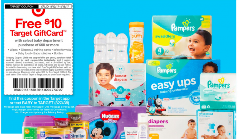 Target: $10 Gift Card with $50 Baby Purchase | The CentsAble Shoppin