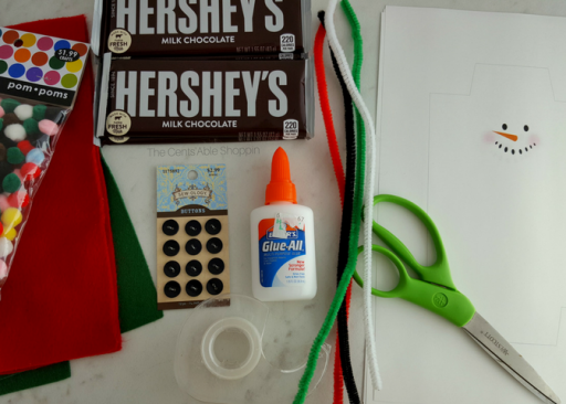 Snowman Candy Bar Wrapper Printable | The CentsAble Shoppin
