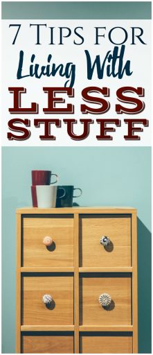 7 Tips for Living with Less Stuff | The CentsAble Shoppin