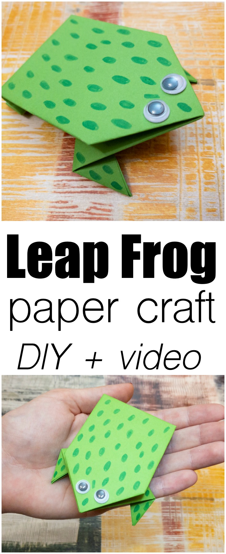 Paper Leap Frog Craft | The CentsAble Shoppin