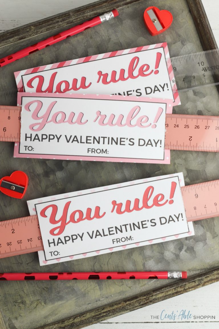 You Rule Valentine Printable | The CentsAble Shoppin