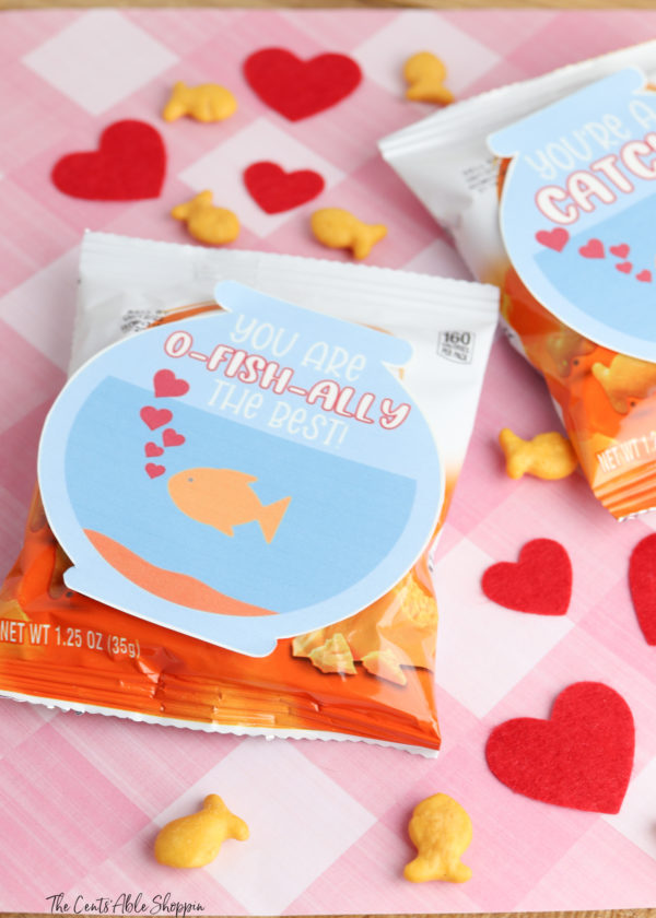Goldfish Valentine (FREE Printable Download!) | The CentsAble Shoppin